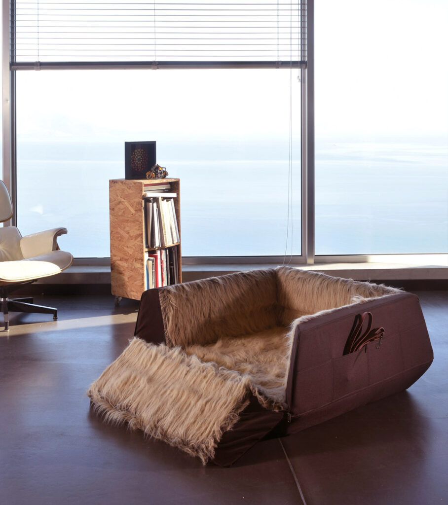 Pet Box with Artificial Fur - Poufomania